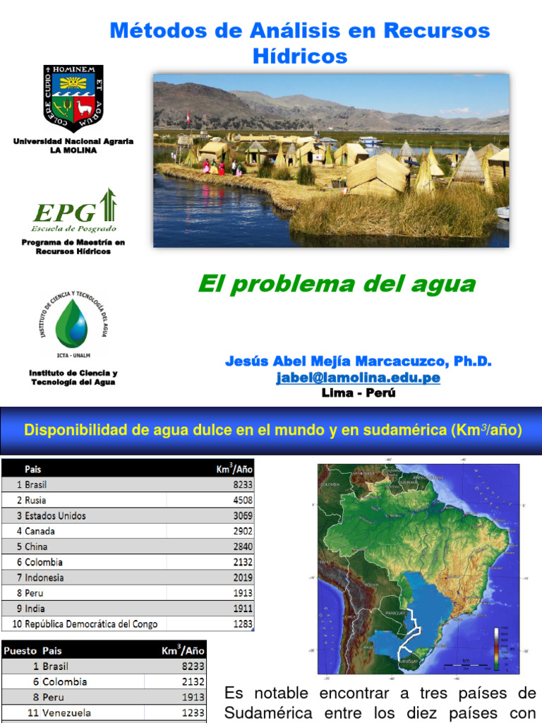 Marh 01 El Problema Del Agua1 | PDF | Agua | Agua subterránea