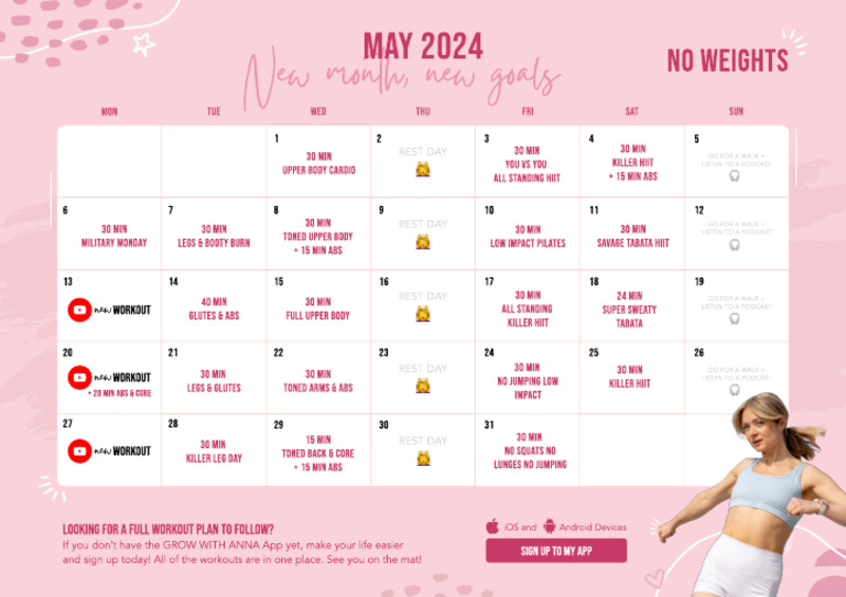 May 2024 Workout Plan Overview | PDF | Ios | Software