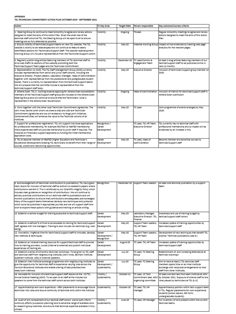 TSL-TC-Action-Plan-2019-2021 | PDF