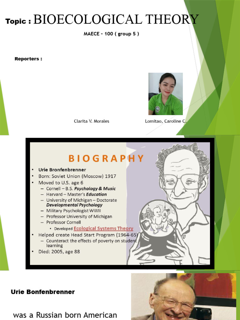 Maece 100 Group 5 Bioecological Theory | PDF | Liberal Arts Education ...
