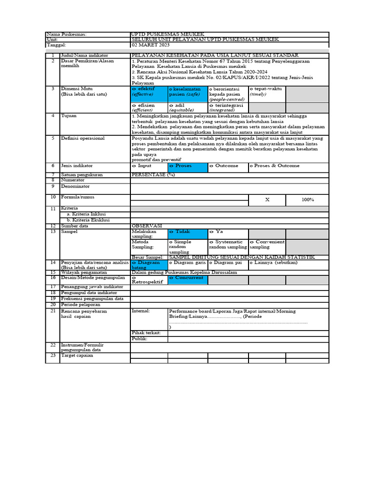 Profil Indikator TB | PDF