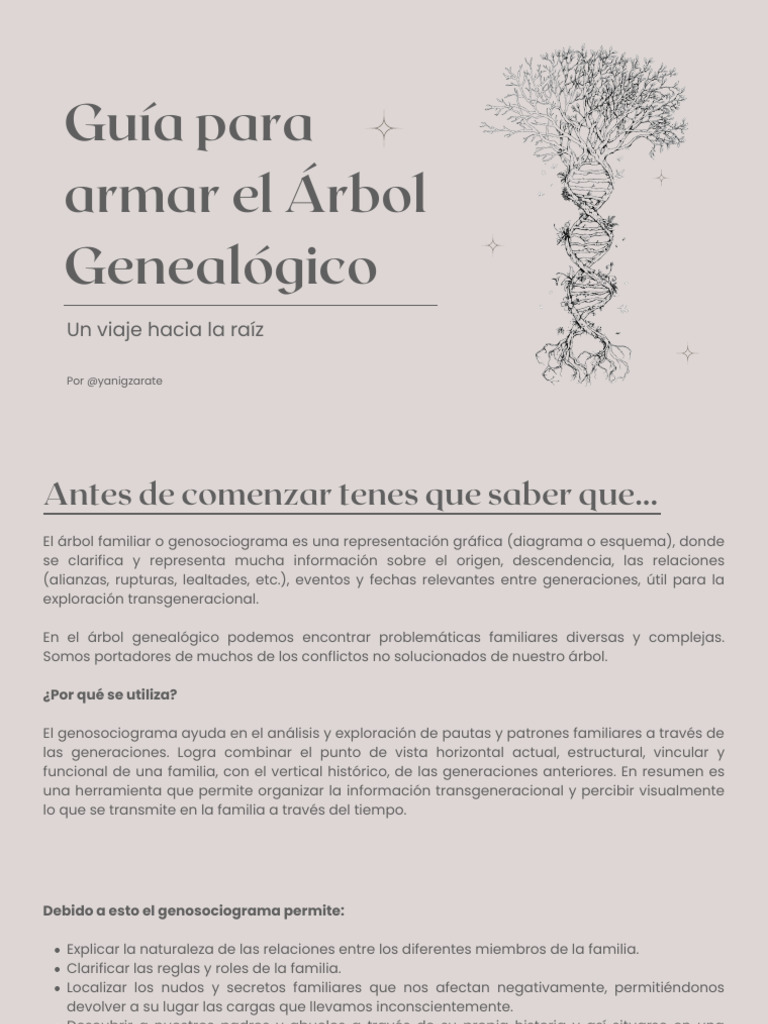 Guía para Construir tu Árbol Genealógico | PDF
