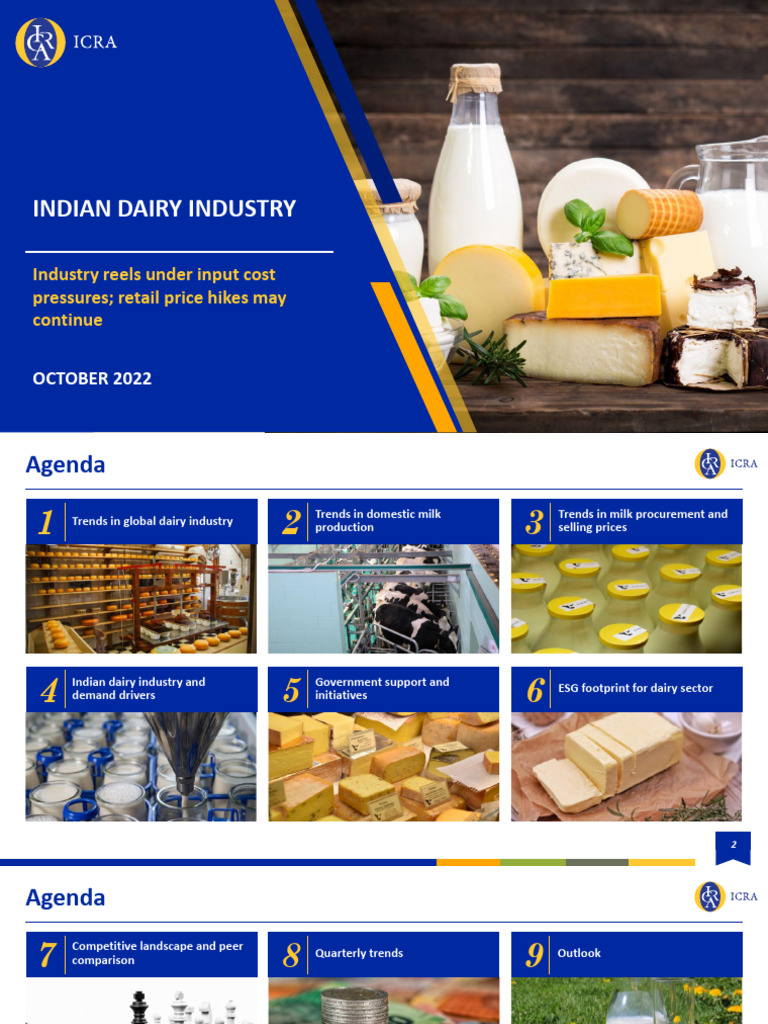 SH - Dairy Industry - Note Oct 31, 2022 | PDF | Milk | Dairy