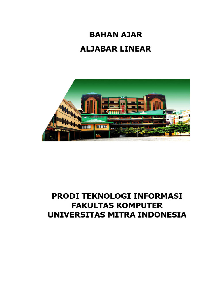 Modul Aljabar Linear | PDF