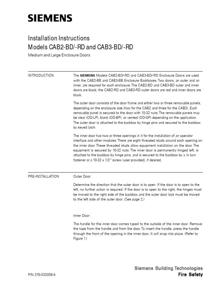 CAB2 3 BDr4 | PDF | Door | Screw