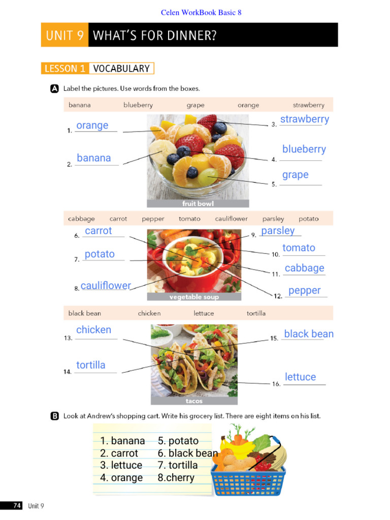 WorkBook Basic9 - Units 9-10 Mar2024 | Download Free PDF | Burrito ...