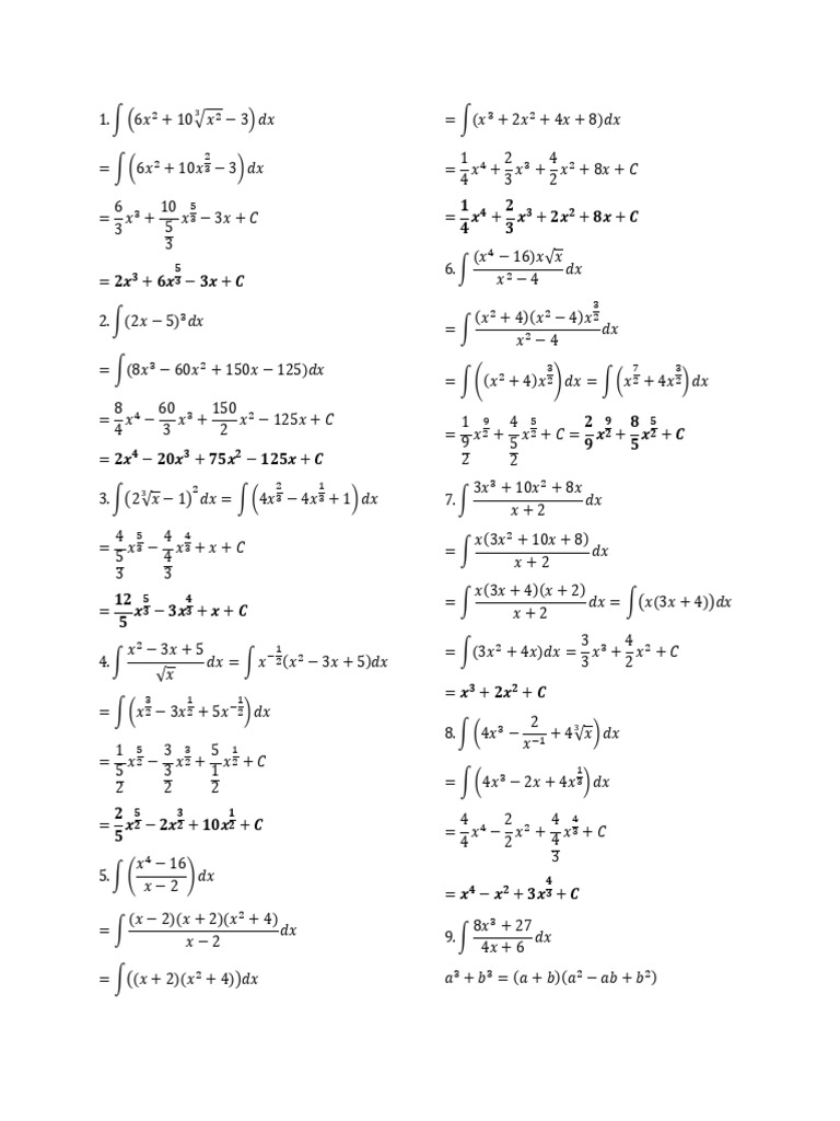 Jawaban Integral | PDF | Teaching Methods & Materials
