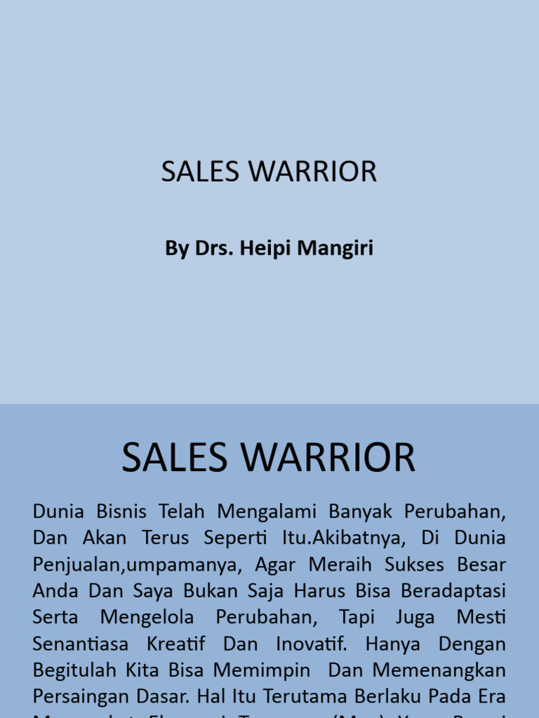 Sales Warrior | PDF