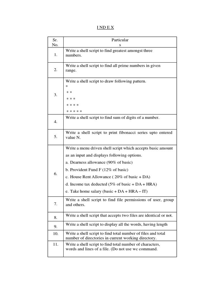 Practice Questions With Solutions of Unix | PDF | Filename | Text File