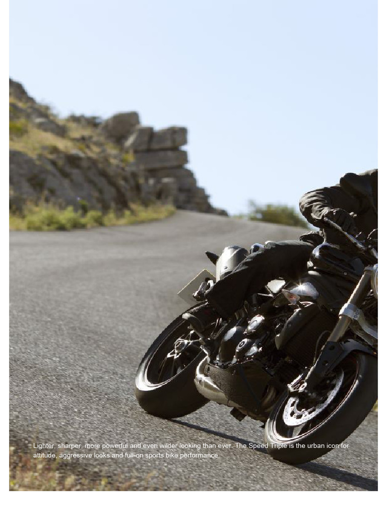 Speed Triple ABS Brochure | PDF | Motorcycle | Motorcycling