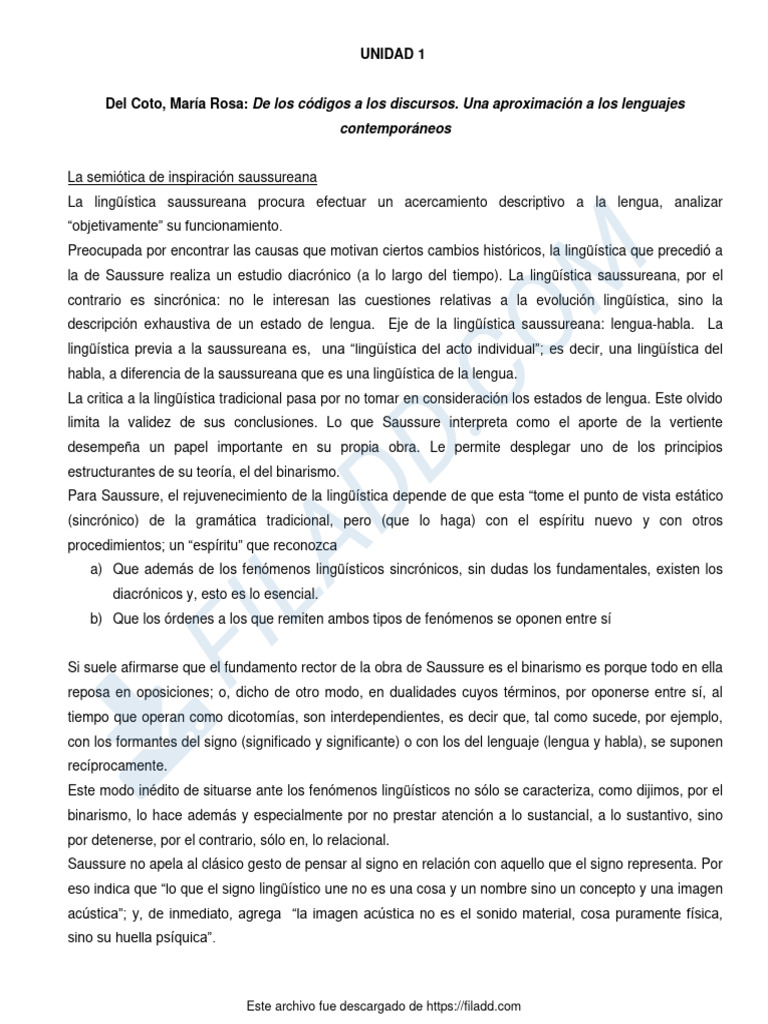 Resumenes Semio 2 | PDF | Lingüística | Semiótica