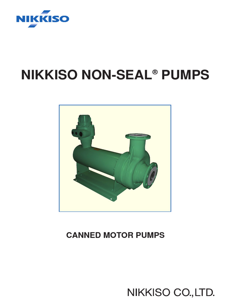Pump Canned Catalog Nikkiso | PDF | Pump | Bearing (Mechanical)