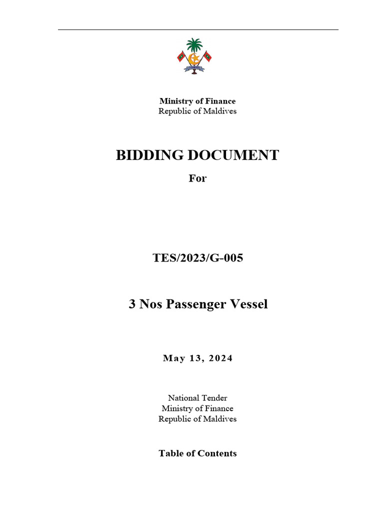 Bidding Document | PDF | Procurement | Specification (Technical Standard)