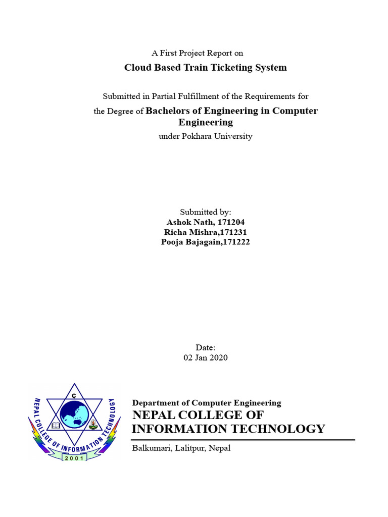 Cloud Based Train Ticketing System-Report | PDF | Conceptual Model | Information System