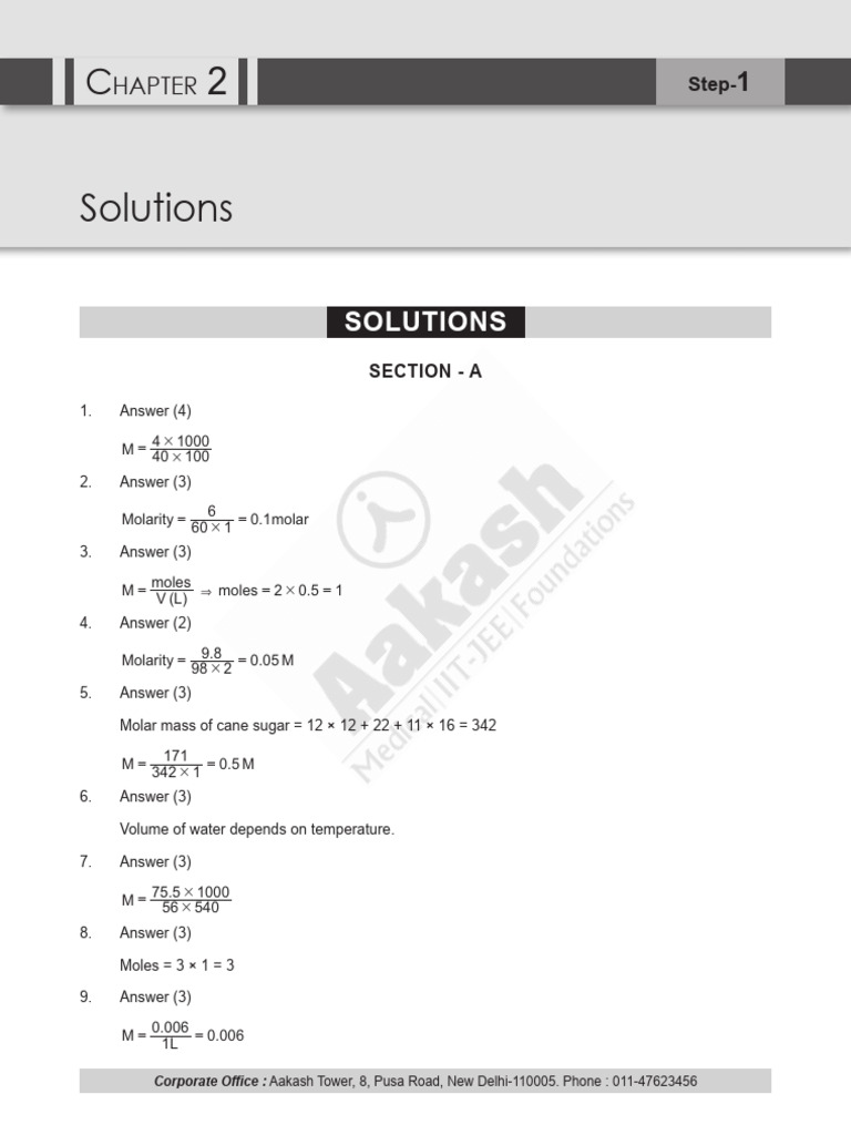 CLS ENG 24 25 XII Che Target 1 Level 1 Chapter 2 | PDF | Analytical Chemistry | Physical Sciences