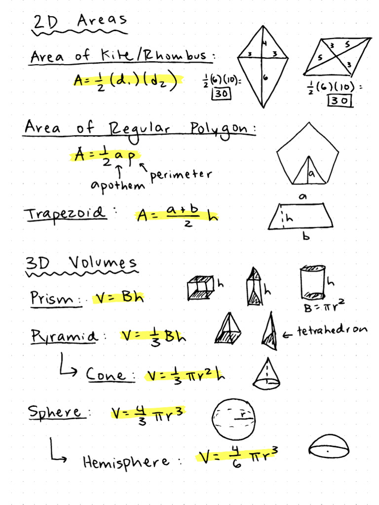 Geo Alg 2: Trig 9th Grade 2D Areas | PDF
