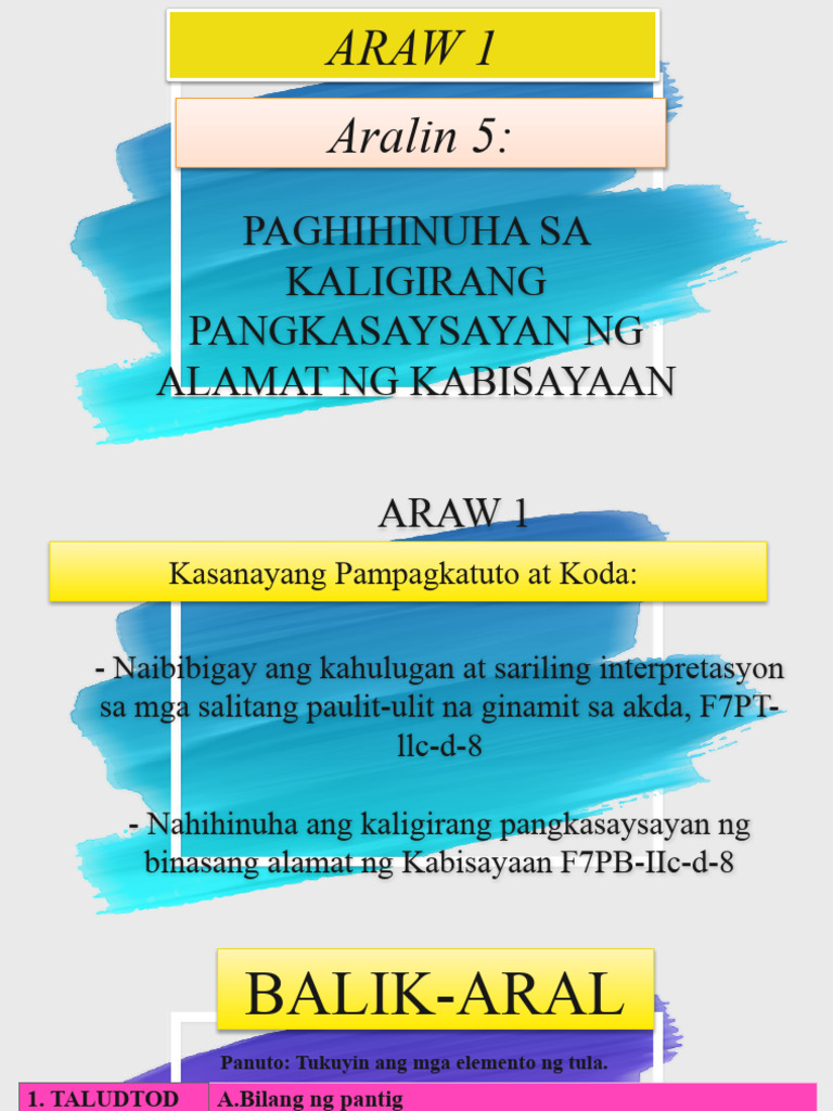 Q2 Presentation Aralin-5 | PDF