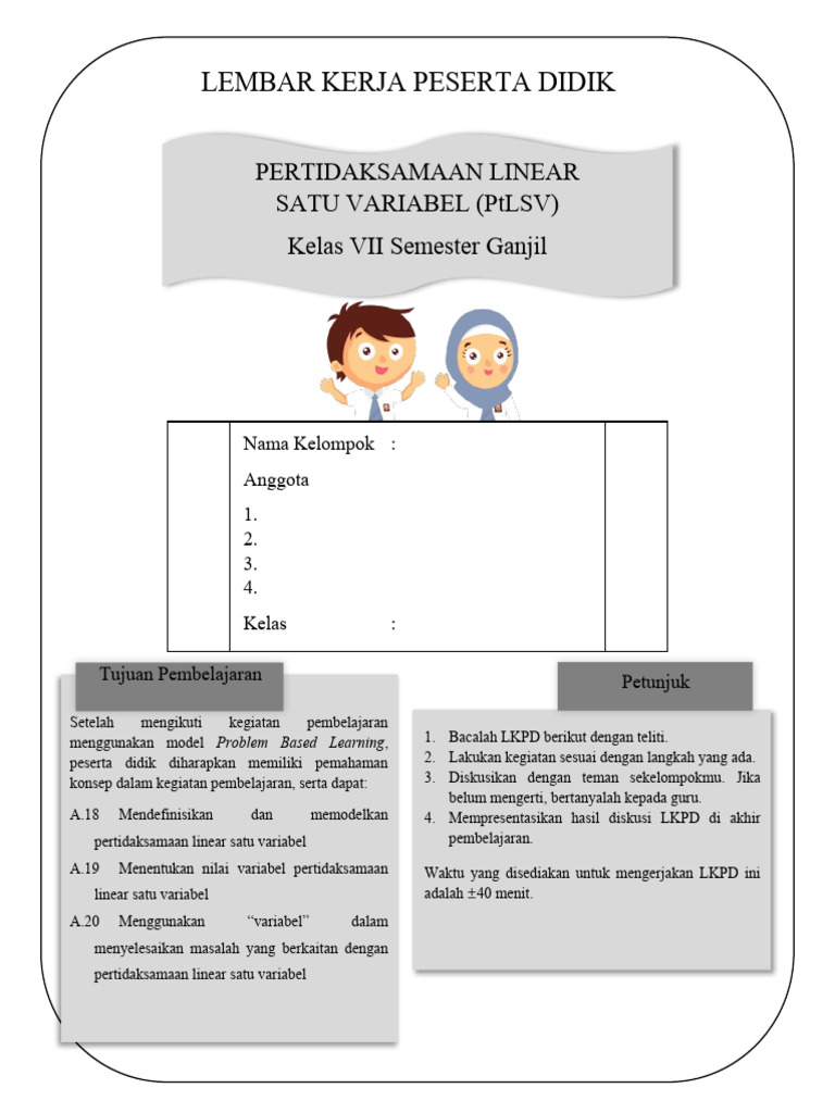 LKPD PTLSV | PDF
