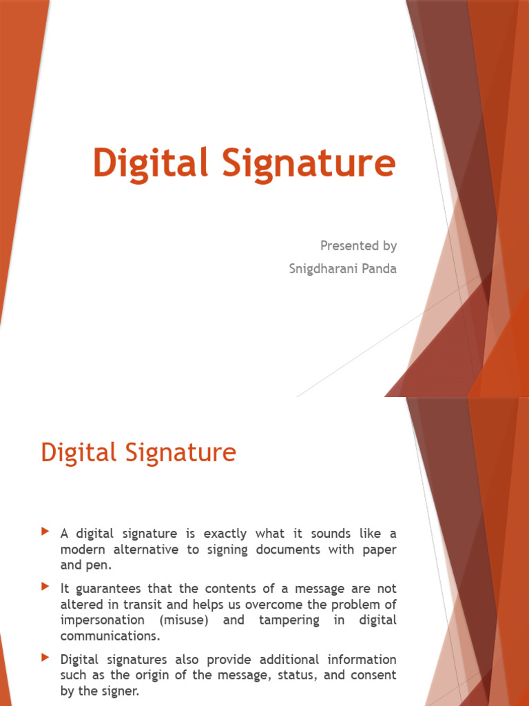 Digital Signature | PDF | Public Key Cryptography | Key (Cryptography)