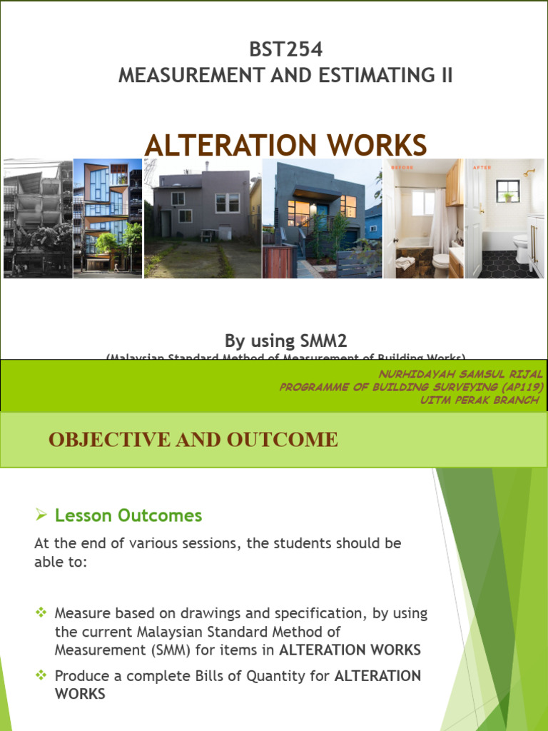 Alteration Works Measurement Guide | PDF | Window | Door