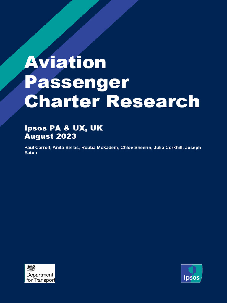 DFT Aviation Passenger Charter Research | PDF | Usability | Focus Group