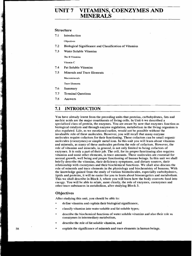 Vitamins | PDF | Cofactor (Biochemistry) | Vitamin C