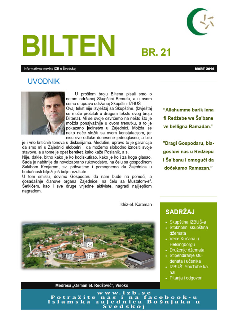 Bilten BR 21 | PDF