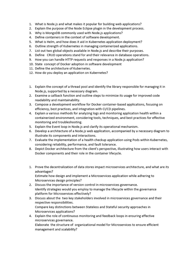 Important Questions - NS | PDF | Governance | Application Software