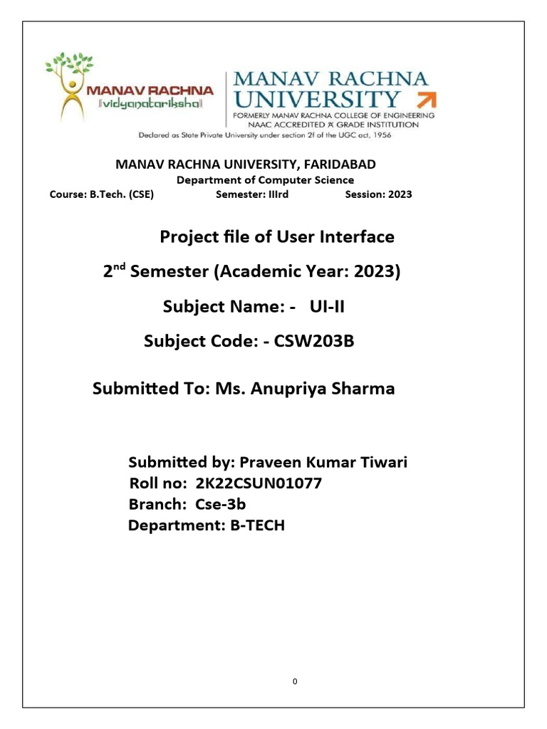 Manav Rachna University | PDF | World Wide Web | Internet & Web