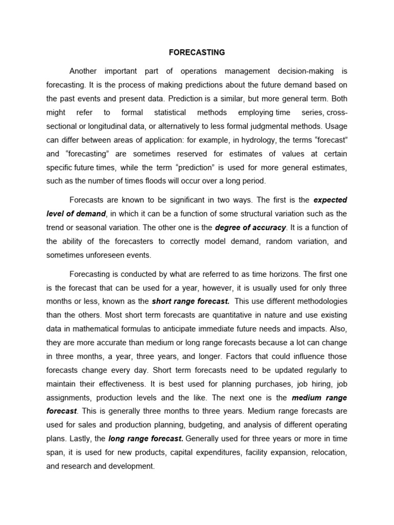 Activity3 Forecasting Pdf Forecasting Linear Regression