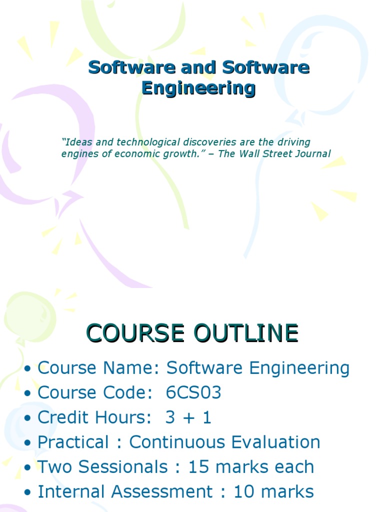 Software Engineering Course Guide | PDF | Software | Engineering