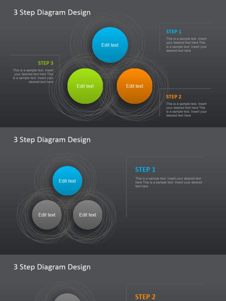Presentasi 3 Step Diagram Design | PDF | Teaching Methods & Materials