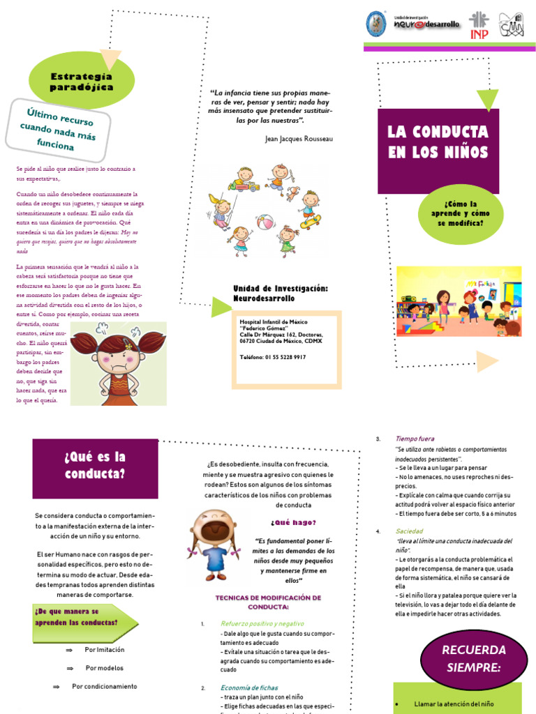 Estrategias para Modificar Conductas Infantiles | PDF | Comportamiento