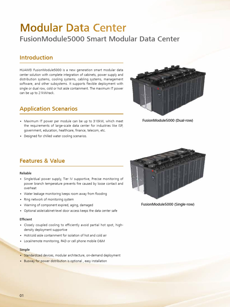 Fusion Module5000n Datasheet | PDF | Data Center | Alternating Current