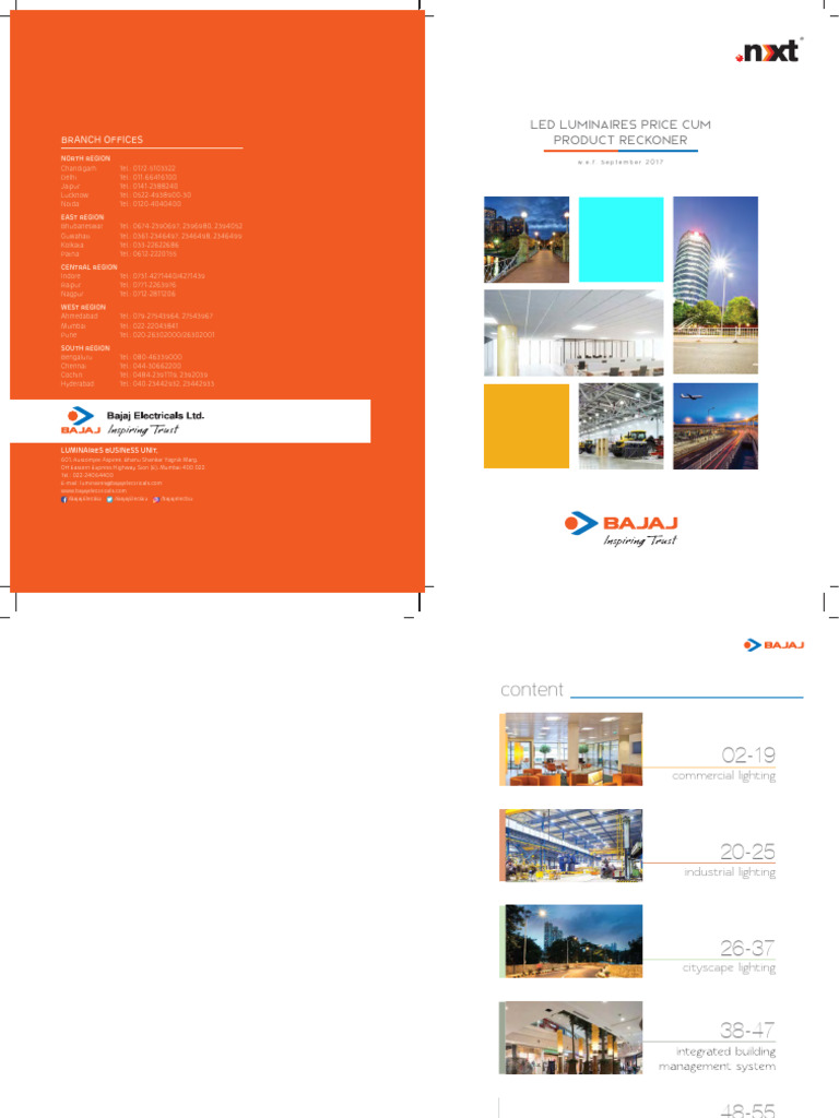 LUM LED PRICE LIST SEPT 2017 Rev | PDF | Building Engineering | Light