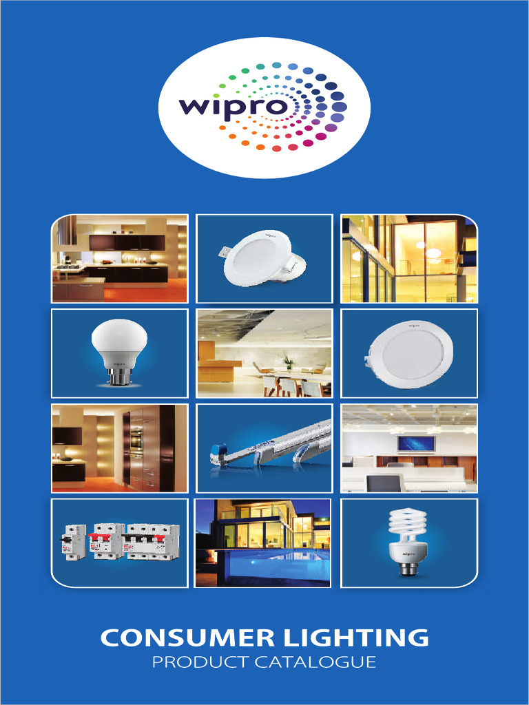 Wipro Lighting Cut Sheet | PDF | Lighting | Fluorescent Lamp