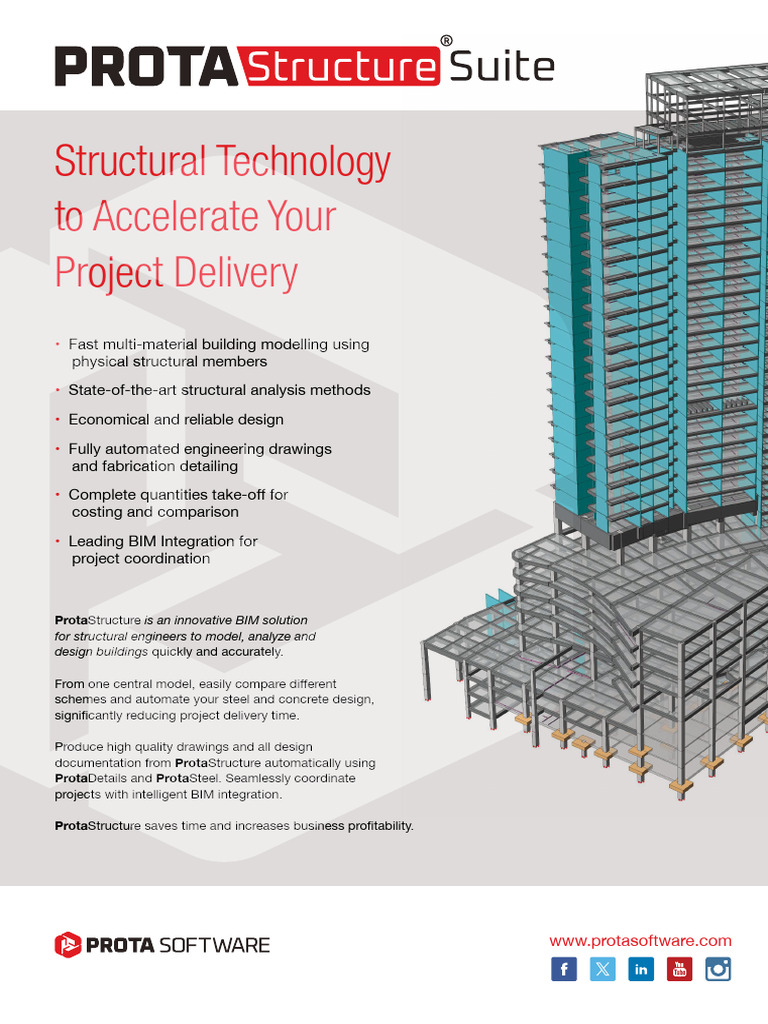 Protastructure Suite 2024 Brochure | PDF | Building Information Modeling | Civil Engineering