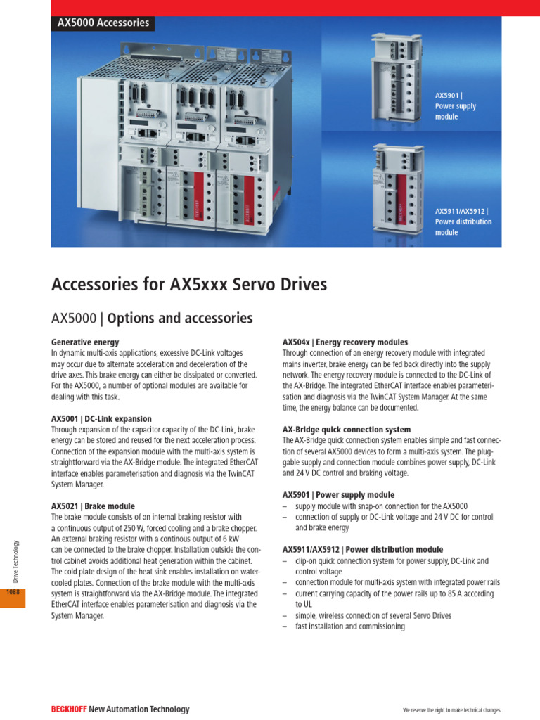 AX5xxx Accessories en | PDF | Power Supply | Electrical Connector