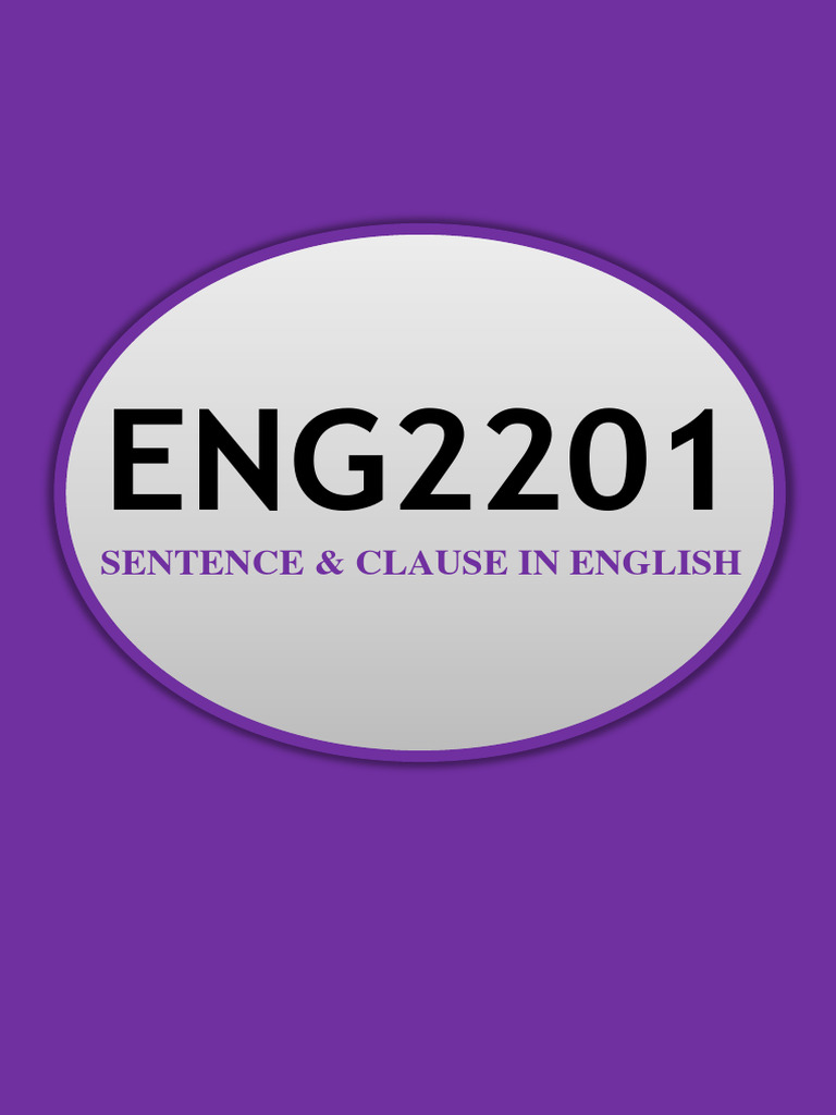 English Sentence and Clause Structure Guide | PDF | Adverb | Sentence ...