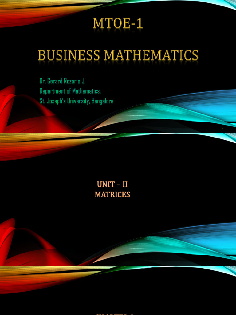 Buisness mathematics- | PDF