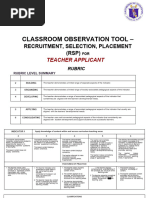 Annex C-2 - COT-Rubric For Highly Proficient Teacher | PDF ...
