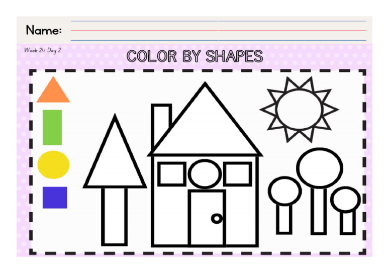 Coloring by Shape | PDF