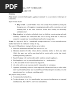 Practicals Notes For Electrical Installation | PDF | Electrical Wiring ...