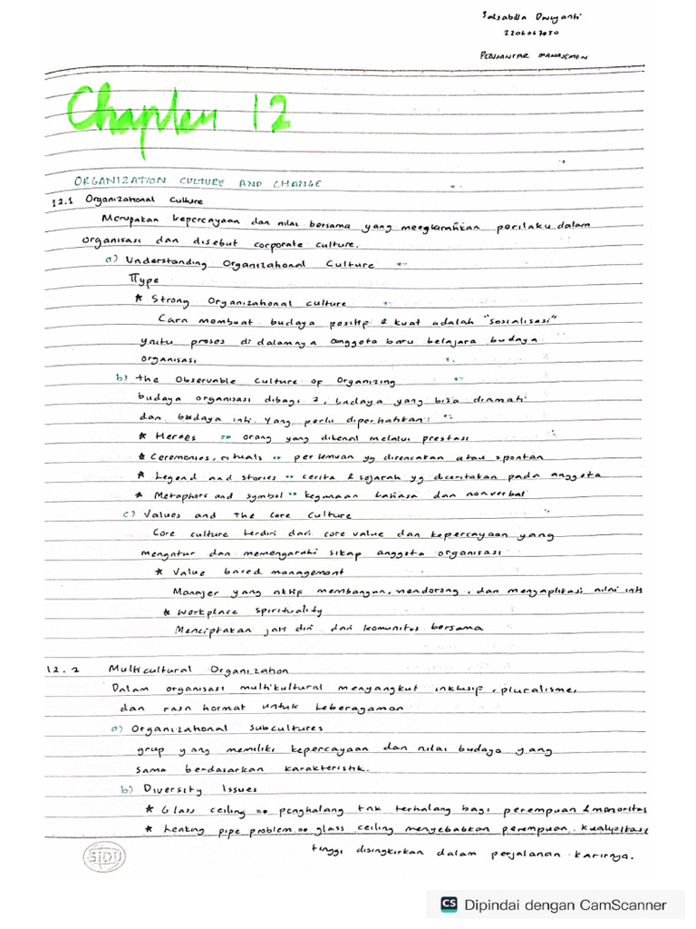 Weekly7 Chapter12 Summary | PDF