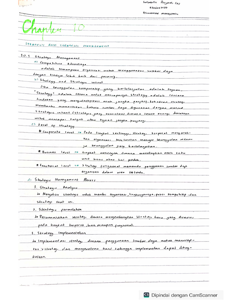 Weekly7 Chapter10 Summary | PDF