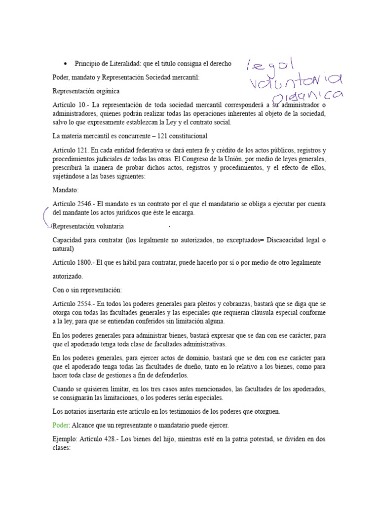 Principio de Literalidad | Descargar gratis PDF | Instrumento ...