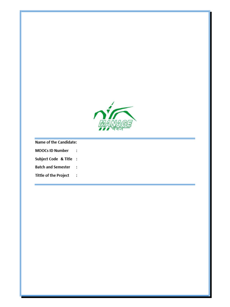 Project Template | PDF
