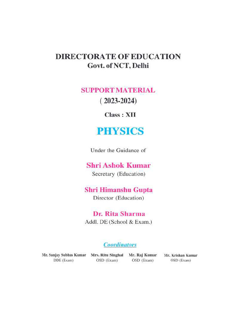 Physics Support. | PDF