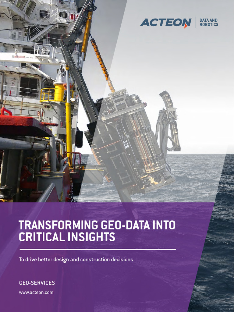 Acteon Geo-Services: Marine Survey Solutions | PDF | Geotechnical Engineering | Engineering