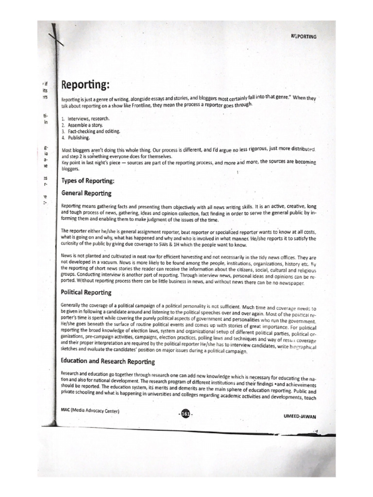 Reporting | PDF